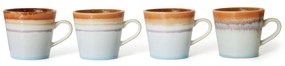 HK living Kameninový hrnek na cappuccino 70's Ash 300 ml, modrá barva, keramika