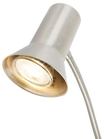 Nástěnná lampa z oceli s ohybným ramenem - Karin flex