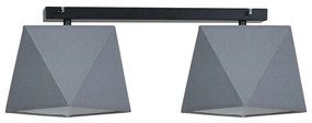 Stropní svítidlo Diamond, 2x textilní stínítko (mix 5 barev), (výběr ze 2 barev konstrukce), p