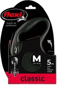 Flexi Classic M lanko 5m černé / Vodítko