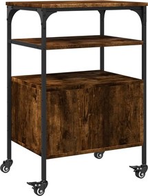 vidaXL Stojan na tiskárnu 3patrový 50 x 40 x 76 cm kompozit [842293] Barva: šedá sonoma