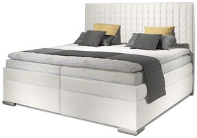 New Design Rialto Boxspring 160x200cm bílá ekokůže