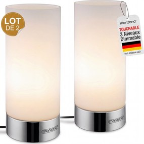 Monzana Stolní lampa Golau sada 2 ks bílá