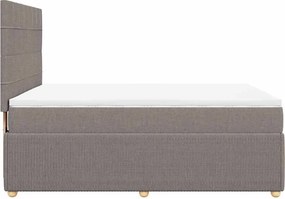 Box spring postel s matrací taupe 140x200 cm textil 3292083