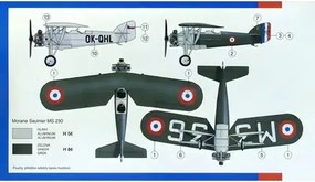 SMĚR Plastikový model Morane Saulnier MS 230 / Letadlo / 1:72 / 9,4x14