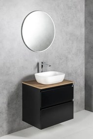 Aqualine Aqualine, ALTAIR skříňka s deskou 58 cm, bílá/dub emporio, AI263-02