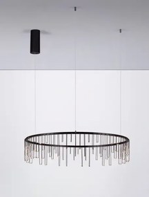 Luxusní lustr Stellar 80 černá