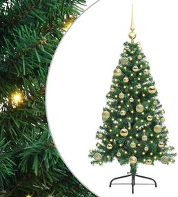 Umělý osvětlený vánoční stromeček Zelená 120 cm PVC 3396993