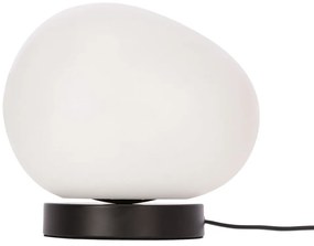Černo-bílá stolní lampa (výška 19 cm) Stones – Candellux Lighting