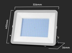 LED Solution Černý LED reflektor 200W Premium Barva světla: Denní bílá 10027