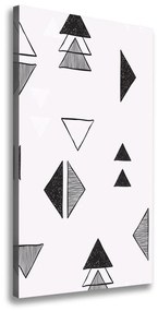Wallmuralia Vertikální Foto obraz canvas Trojúhelníky pozadí 50x100
