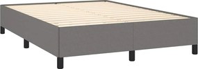 Box spring postel s matrací tmavě šedý 140 x 190 cm textil 3127798