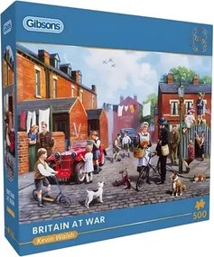 GIBSONS Puzzle Británie ve válce / 500 dílků / 49 × 34 cm