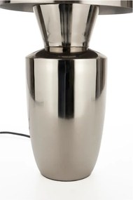Kovová stolní lampa ve stříbrné barvě s kovovým stínidlem (výška 42 cm) Classy – Zuiver