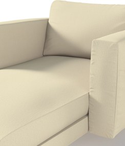 Potah na IKEA Norsborg šezlong s loketními opěrkami barva krémová látka lesklé, pletený vzor