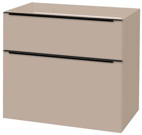 Mereo Mereo, Mailo, koupelnová skříňka 81 cm, bílá, dub, antracit, CN551SB