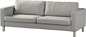 Potah na pohovku IKEA  Karlstad 3-místná, nerozkládací, krátký barva šedá látka pletený vzor