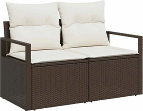 Set pohovek 7 ks Hnědá polyratan 3346468