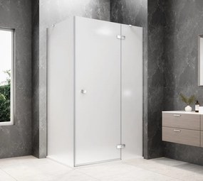 Polysan Polysan, GLOBE CHROME obdélníková sprchová zástěna 800x900mm, matné sklo, pravé, GB1080-3315MRC