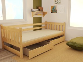 Dětská postel masiv 024 borovice masiv 90 x 190 cm přírodní