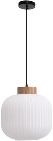 Toolight, závěsné svítidlo skleněné E27 APP1068-CP, bílá, OSW-04401