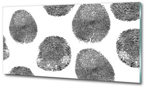 Wallmuralia Foto obraz skleněný horizontální Otisky prstů 100x50