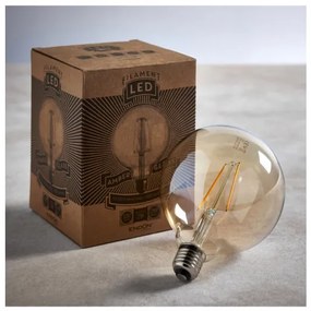 Brilliant 77111 Skleněná LED žárovka E27 G125 Filament GLOBE