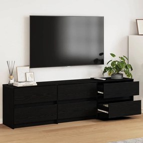 TV jednotky 180 x 34 x 50 cm Černý dub Kompozitní dřevo 3385630