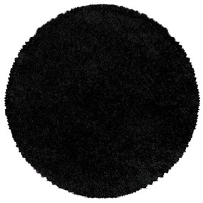 Ayyildiz Kusový koberec SYDNEY 3000, kulatý, Černá Rozměr koberce: 120 cm KRUH