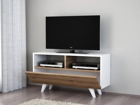 TV stolek NOVELLA K3 90 cm bílý/ořech