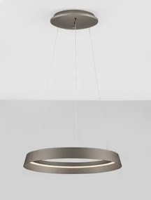 LED stmívatelný champaign hnědý designový lustr Ormi