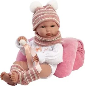 Llorens 63512 NEW BORN HOLČIČKA - realistická panenka miminko s celovi