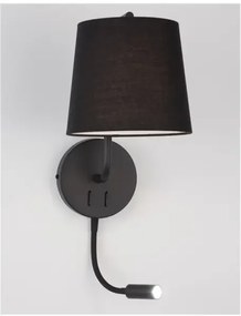 Designové nástěnné svítidlo Sage 20 černé
