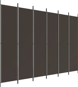 vidaXL 6dílný paraván 300 x 220 cm textil [350206] Barva: antracitová