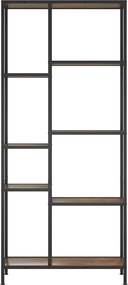 Knihovna 80x30x180 cm ocel a kompozitní dřevo 336360