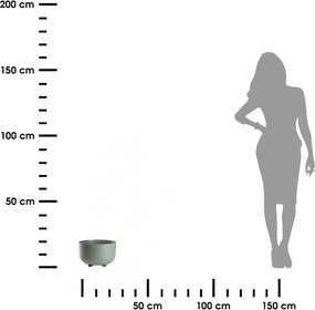 PLASTOVÝ KVĚTINÁČ TERRA 27X17 CM MÁTOVÁ
