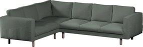 Potah na pohovku IKEA Norsborg rohová 5-místná barva zelená látka pletený vzor