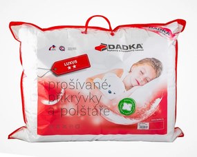 Dadka Letní prošívaná přikrývka Dadka LUXUS z dutého vlákna, bílá, 135x220cm, 1400g