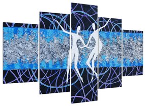 Moderní obraz tanečníků (150x105 cm)