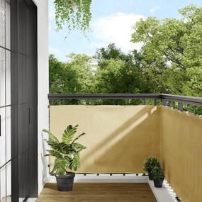 Balkonová zástěna písková 90 x 1 000 cm 100% polyester oxford - Default Title