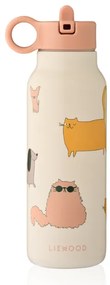 Liewood Láhev na pití Falk 350 ml Cats and Dogs Sandy