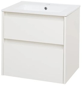 Mereo Opto, koupelnová skříňka s keramickým umyvadlem 61 cm, bílá CN910