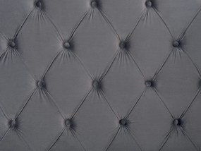 Sametová postel 140 x 200 cm šedá AYETTE Beliani