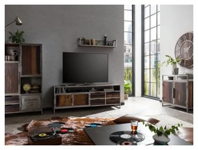 Massive home | Lowboard Tv stolek United z masivu a kovu - VÝPRODEJ