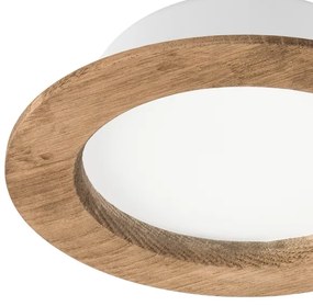 LED Podhledové svítidlo WOODY SPOT LED/12,5W/230V 3000K ořech pr. 16 cm