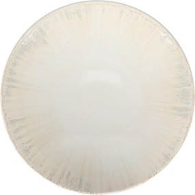 Světle šedý hluboký porcelánový talíř ø 21 cm Nuance – BonBistro