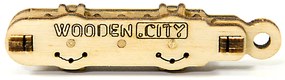 Wooden.city Wooden City 3D dřevěné mechanické puzzle 3 mechanické přívěsky na klíče