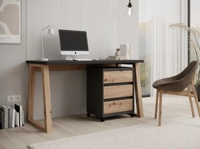 ADRK Furniture Stůl s kontejnerem Iwo I DE-Iwo-I-G+ART