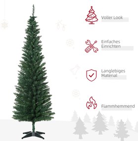 HOMCOM Vánoční stromek 390 špiček zelený Ø 55 x H180 cm