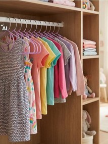 Sinsay - Sada ramínek na oblečení s měsícem, 10 ks - pastelová růžová